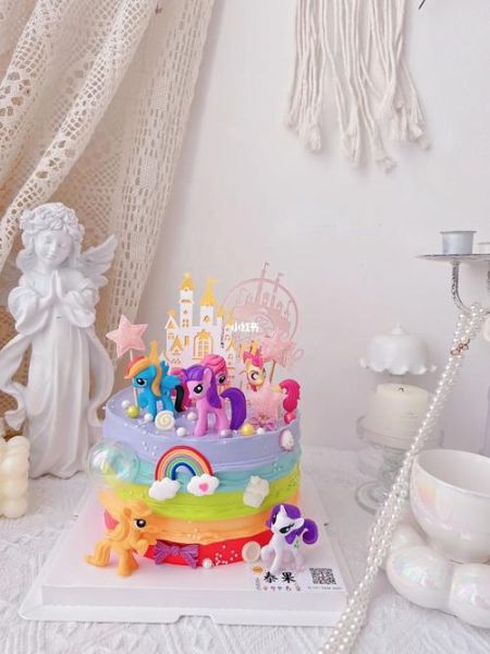 彩虹蛋糕图片大全卡通_怎么做简单又好看-第2张图片-山城妙识