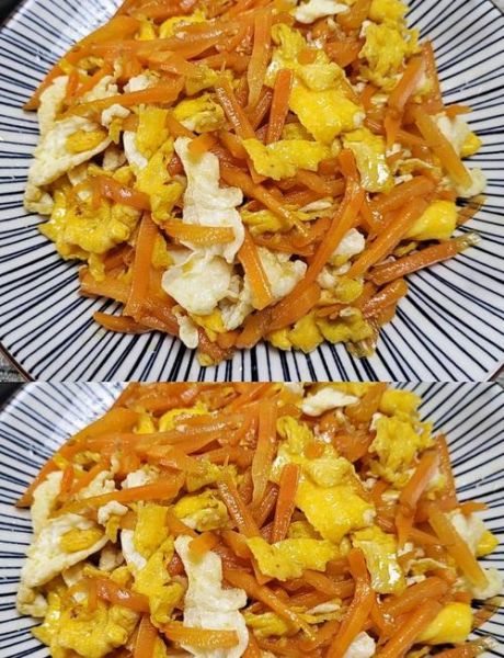 红萝卜炒鸡蛋怎么做_红萝卜炒鸡蛋的家常做法-第1张图片-山城妙识