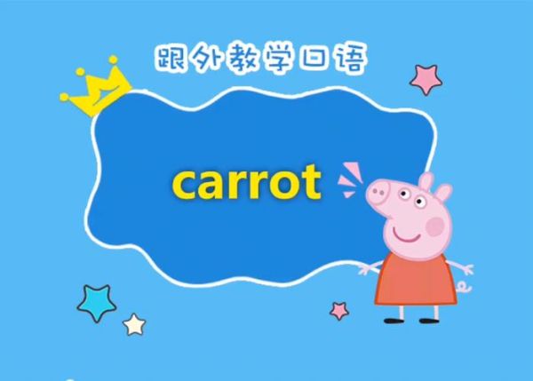 胡萝卜英语怎么说_胡萝卜英文发音-第2张图片-山城妙识