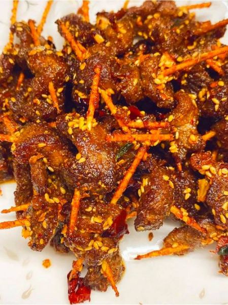 牙签牛肉怎么做_牙签牛肉家常做法视频-第1张图片-山城妙识