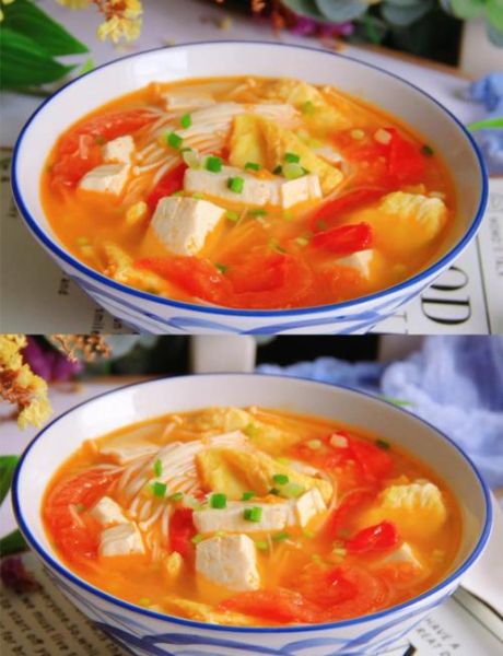 西红柿豆腐金针菇汤怎么做_西红柿豆腐金针菇汤热量高吗-第3张图片-山城妙识