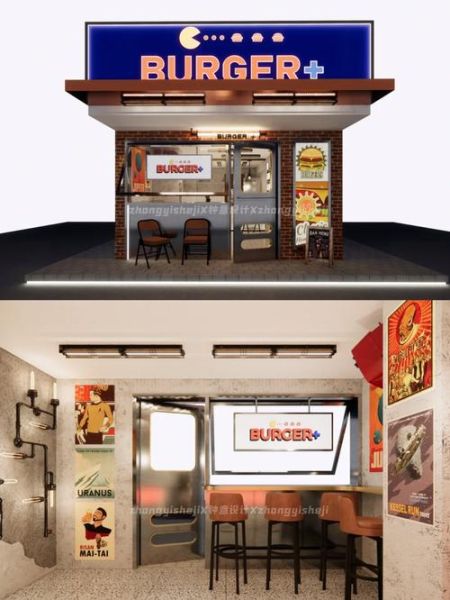 汉堡店装修效果图大全_如何打造网红汉堡店-第1张图片-山城妙识 汉堡店装修效果图大全_如何打造网红汉堡店-第1张图片-山城妙识