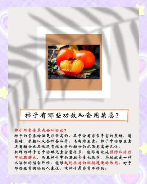 柿子的营养价值和功效与作用_吃柿子有哪些禁忌-第2张图片-山城妙识 柿子的营养价值和功效与作用_吃柿子有哪些禁忌-第2张图片-山城妙识