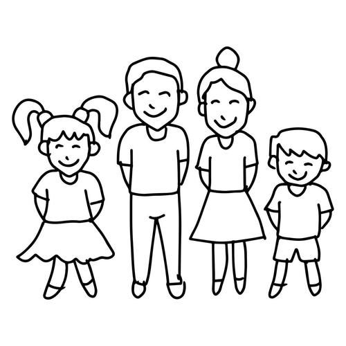 全家福简笔画六口之家怎么画_全家福简笔画六口之家步骤-第1张图片-山城妙识 全家福简笔画六口之家怎么画_全家福简笔画六口之家步骤-第1张图片-山城妙识