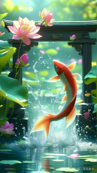 鲤鱼跳龙门高清图片_如何下载原图-第2张图片-山城妙识