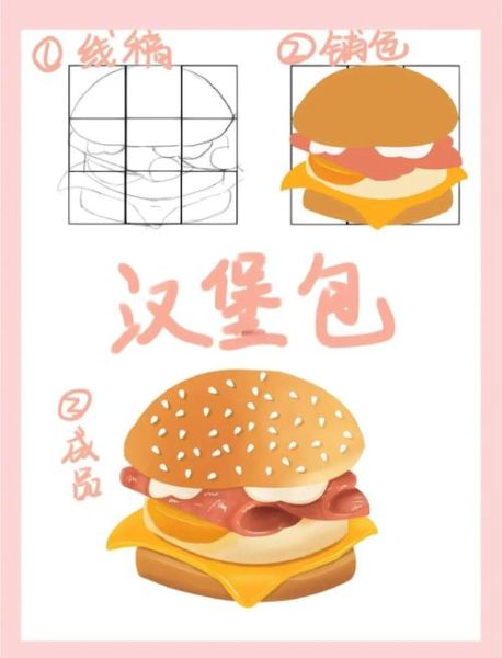 汉堡包怎么画简笔画_汉堡包简笔画步骤-第2张图片-山城妙识 汉堡包怎么画简笔画_汉堡包简笔画步骤-第2张图片-山城妙识