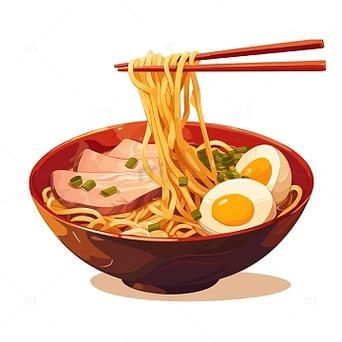 面条卡通图片怎么画_卡通面条素材哪里找-第1张图片-山城妙识