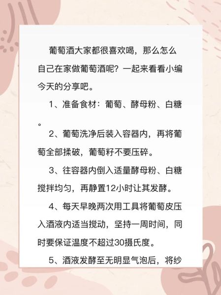 怎么样做葡萄酒_家庭自酿葡萄酒步骤-第3张图片-山城妙识