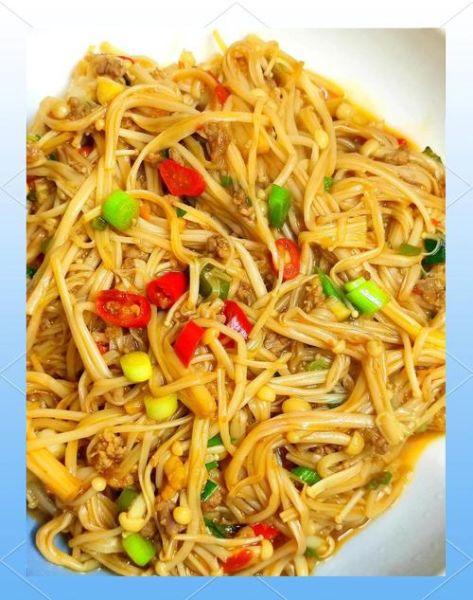 家常金针菇炒肉怎么炒_金针菇炒肉先炒哪个-第1张图片-山城妙识 家常金针菇炒肉怎么炒_金针菇炒肉先炒哪个-第1张图片-山城妙识