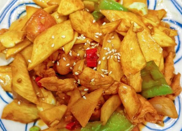 茭白炒肉片怎么做_茭白炒肉片先炒哪个-第3张图片-山城妙识