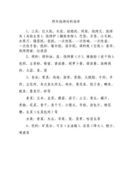 烧烤需要准备哪些东西_烧烤食材清单怎么列-第3张图片-山城妙识 烧烤需要准备哪些东西_烧烤食材清单怎么列-第3张图片-山城妙识