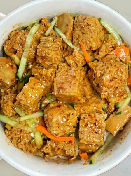 芝麻酱面筋怎么做_饭店芝麻酱面筋的做法-第2张图片-山城妙识