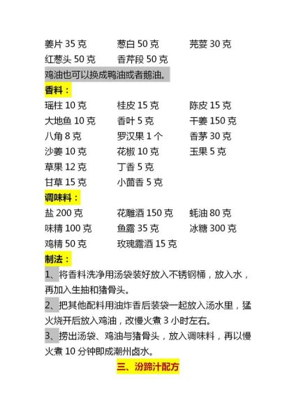 自制卤水汁配方_如何调出正宗卤味-第2张图片-山城妙识