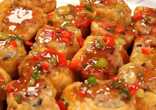 油豆腐酿肉怎么做_油豆腐酿肉的家常做法-第1张图片-山城妙识 油豆腐酿肉怎么做_油豆腐酿肉的家常做法-第1张图片-山城妙识