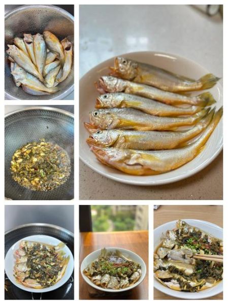 雪菜蒸小黄鱼的家常做法_雪菜蒸小黄鱼怎么做好吃-第2张图片-山城妙识