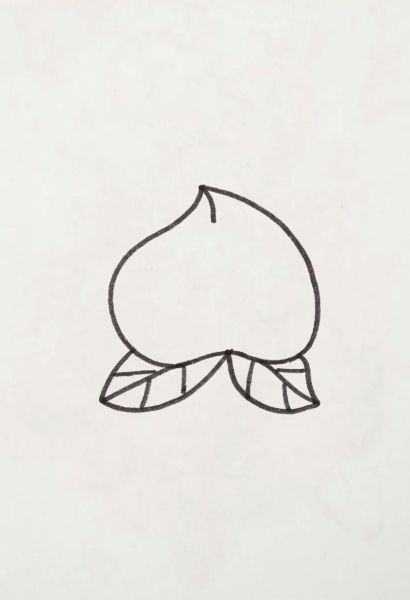 水蜜桃卡通图片怎么画_水蜜桃简笔画步骤-第2张图片-山城妙识 水蜜桃卡通图片怎么画_水蜜桃简笔画步骤-第2张图片-山城妙识