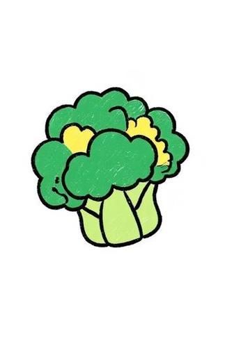 西兰花简笔画彩色_怎么画好看-第1张图片-山城妙识 西兰花简笔画彩色_怎么画好看-第1张图片-山城妙识