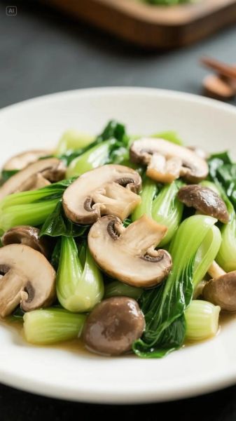 蘑菇青菜怎么炒好吃_蘑菇青菜做法窍门-第3张图片-山城妙识