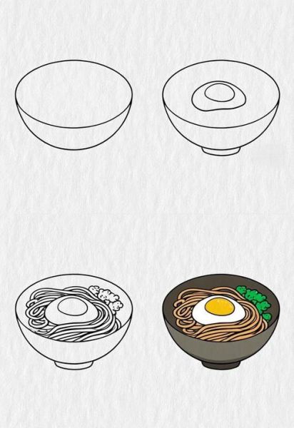 简笔画面条怎么画_儿童面食简笔画教程-第1张图片-山城妙识 简笔画面条怎么画_儿童面食简笔画教程-第1张图片-山城妙识