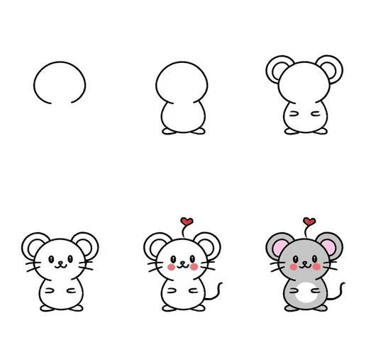 老鼠图片怎么画_老鼠图片简笔画教程-第1张图片-山城妙识