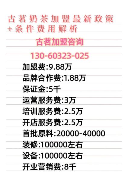 古茗奶茶加盟费多少钱_古茗奶茶官网怎么加盟-第1张图片-山城妙识