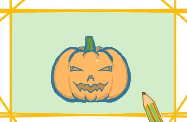 南瓜灯简笔画怎么画_南瓜灯简笔画大全-第2张图片-山城妙识 南瓜灯简笔画怎么画_南瓜灯简笔画大全-第2张图片-山城妙识