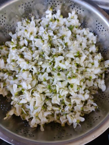 槐花饼槐花要焯水吗_槐花饼焯水正确做法-第1张图片-山城妙识