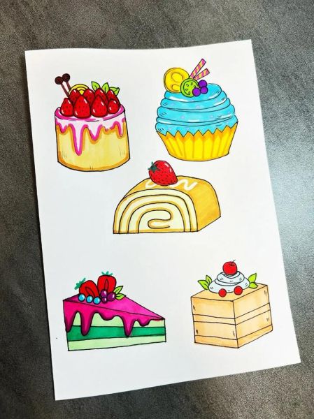 蛋糕简笔画怎么画_蛋糕简笔画大全可爱-第3张图片-山城妙识 蛋糕简笔画怎么画_蛋糕简笔画大全可爱-第3张图片-山城妙识