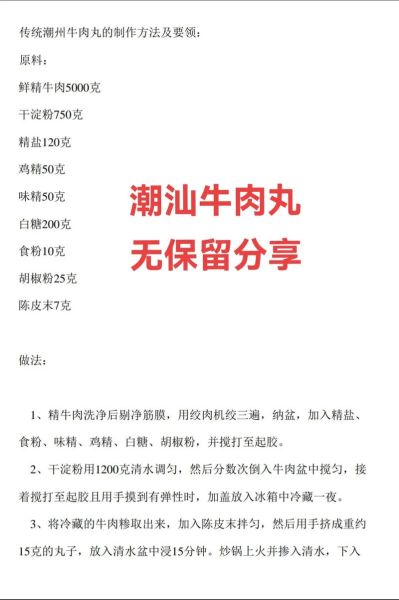 潮汕牛肉丸怎么做_正宗手工牛肉丸配方-第1张图片-山城妙识