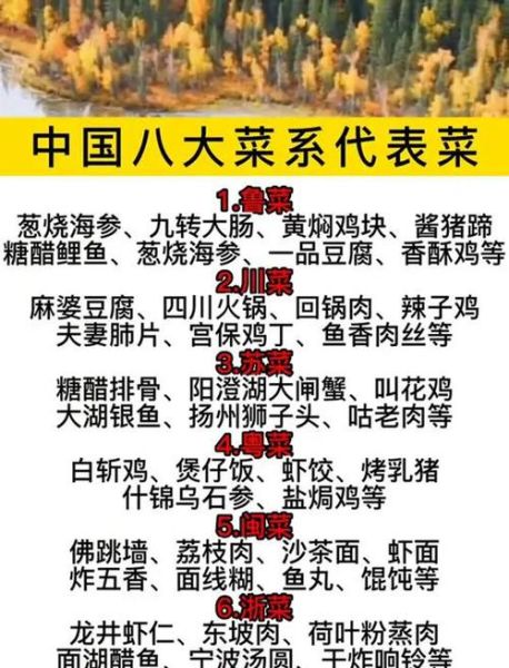 中国菜系有哪些_各菜系代表菜是什么-第2张图片-山城妙识