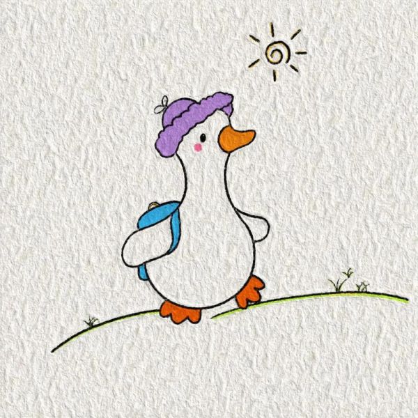 鸭子简笔画怎么画_彩色鸭子简笔画步骤-第1张图片-山城妙识 鸭子简笔画怎么画_彩色鸭子简笔画步骤-第1张图片-山城妙识