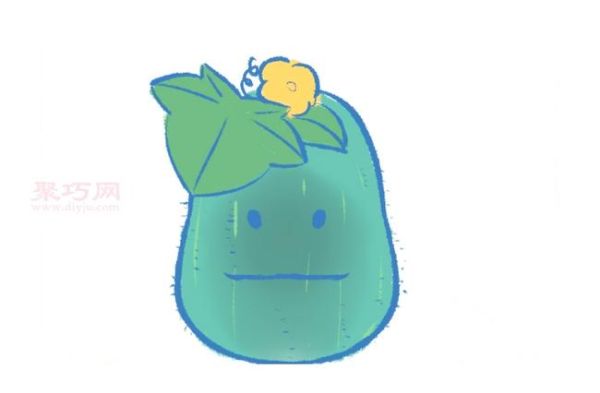 冬瓜怎么画简笔画_冬瓜图片简笔画教程-第2张图片-山城妙识 冬瓜怎么画简笔画_冬瓜图片简笔画教程-第2张图片-山城妙识