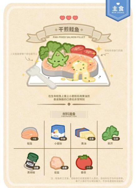 干煎三文鱼怎么做_荒野之息料理配方-第3张图片-山城妙识