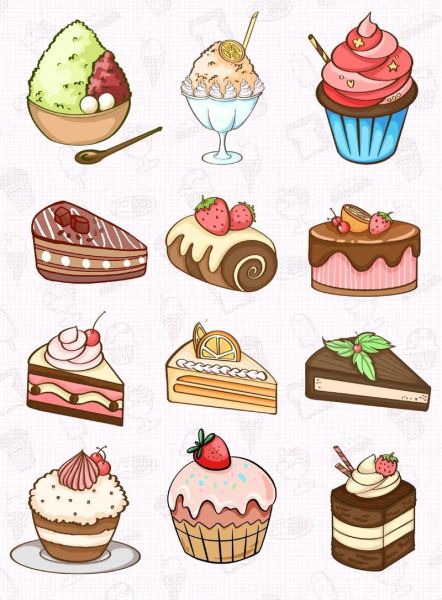 可爱甜点简笔画怎么画_零基础也能学会的甜点画法-第2张图片-山城妙识 可爱甜点简笔画怎么画_零基础也能学会的甜点画法-第2张图片-山城妙识