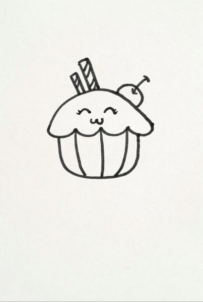 母亲节蛋糕简笔画怎么画_母亲节蛋糕图片简笔画教程-第1张图片-山城妙识