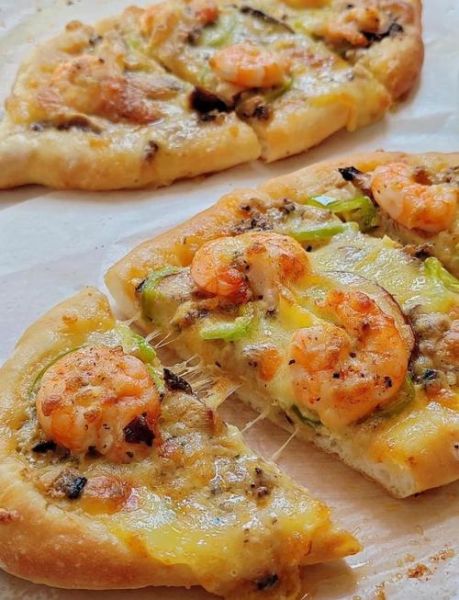 虾仁披萨怎么做_虾仁披萨的做法大全-第2张图片-山城妙识