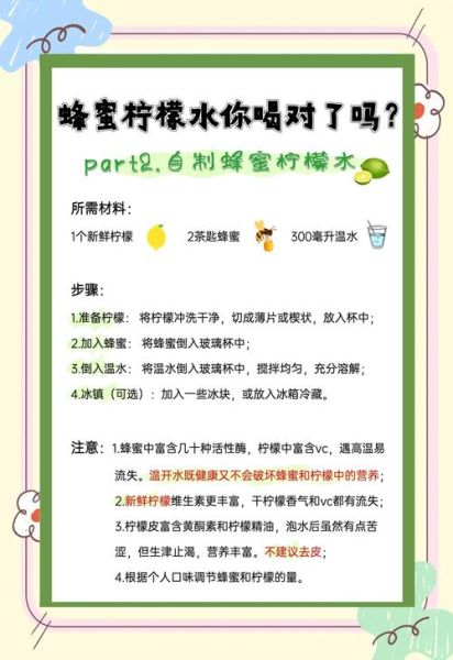 柠檬蜂蜜水什么时候喝最好_怎么喝才正确-第3张图片-山城妙识