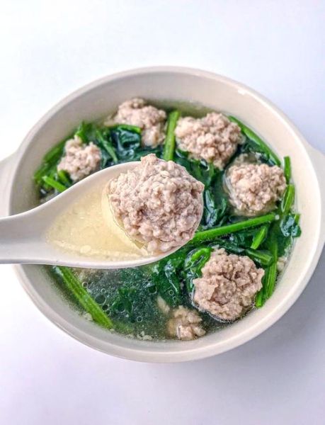 菠菜丸子汤怎么做好吃_菠菜丸子汤的做法窍门-第1张图片-山城妙识 菠菜丸子汤怎么做好吃_菠菜丸子汤的做法窍门-第1张图片-山城妙识