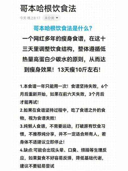 哥本哈根13天食谱能瘦多少斤_哥本哈根13天食谱详细菜单-第1张图片-山城妙识