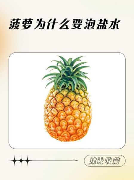 菠萝一定要用盐水泡吗_盐水泡菠萝原理-第2张图片-山城妙识