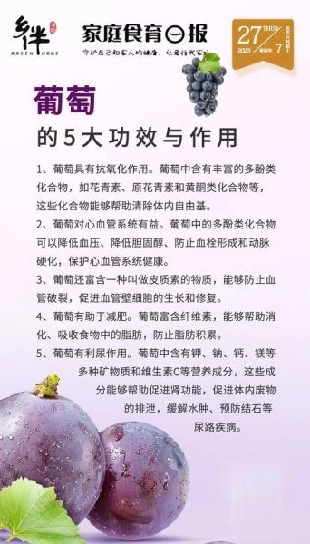 葡萄的功效与作用及禁忌_哪些人不能吃葡萄-第1张图片-山城妙识