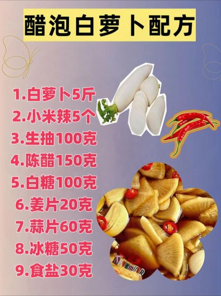 糖醋白萝卜怎么腌制才脆_家常糖醋白萝卜的腌制方法大全-第1张图片-山城妙识