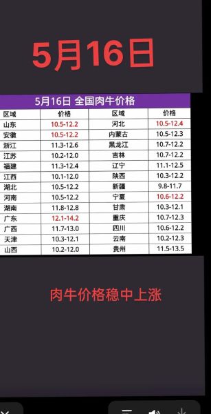 今日牛肉价格多少钱一斤_2024年6月最新牛价走势-第1张图片-山城妙识