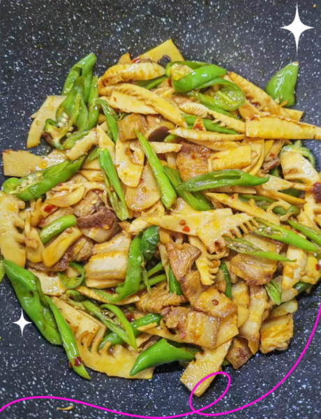 青蒜回锅肉酸笋炒怎么做_回锅肉酸笋炒青蒜好吃吗-第1张图片-山城妙识