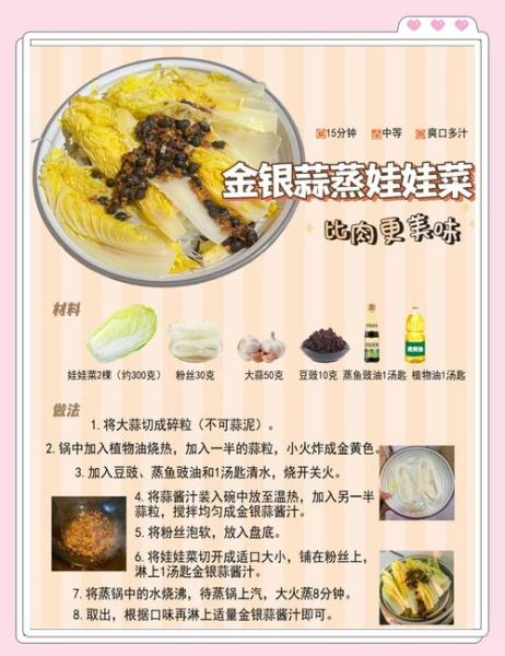 蒜蓉粉丝娃娃菜热量_减肥能吃吗-第3张图片-山城妙识