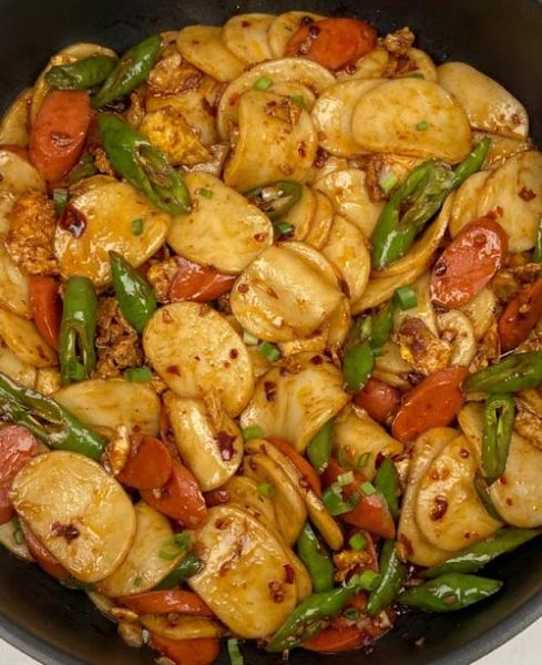 鸡蛋炒年糕怎么做_鸡蛋炒年糕简单又好吃-第3张图片-山城妙识