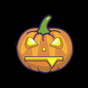 南瓜灯表情图片_万圣节表情符号怎么打-第2张图片-山城妙识