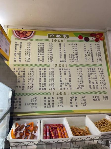 麻辣烫菜单大全图片_价格表怎么选-第1张图片-山城妙识