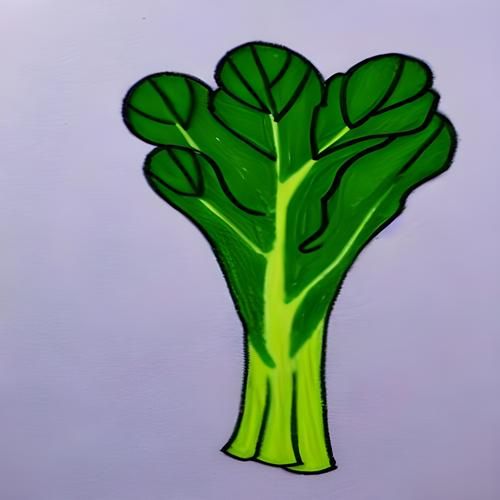 菠菜图片儿童画怎么画_菠菜简笔画步骤-第3张图片-山城妙识