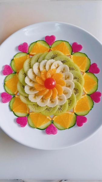 水果拼盘造型图片大全_怎么摆盘好看-第3张图片-山城妙识